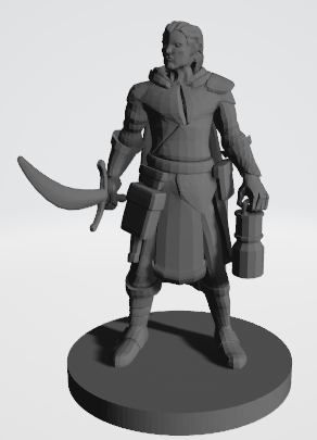 Elf Male Ranger Moonblade | Cade's Dice & Decanters